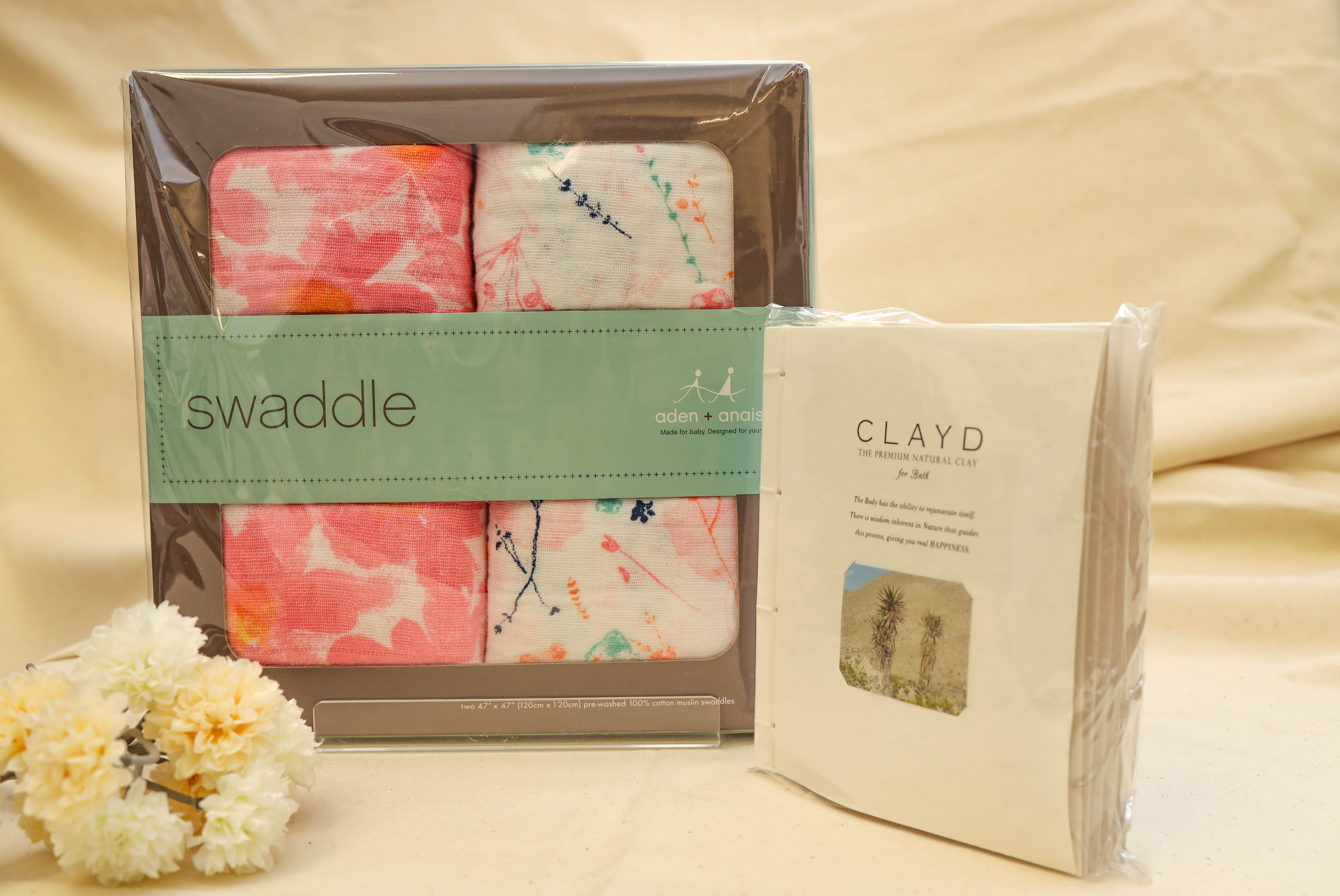 モスリンスワドル2枚入り+CLAYD WEEKBOOK | CLAYD（クレイド） aden+anais（エイデンアンドアネイ）のプレゼント・ギフト通販 | TANP [タンプ]