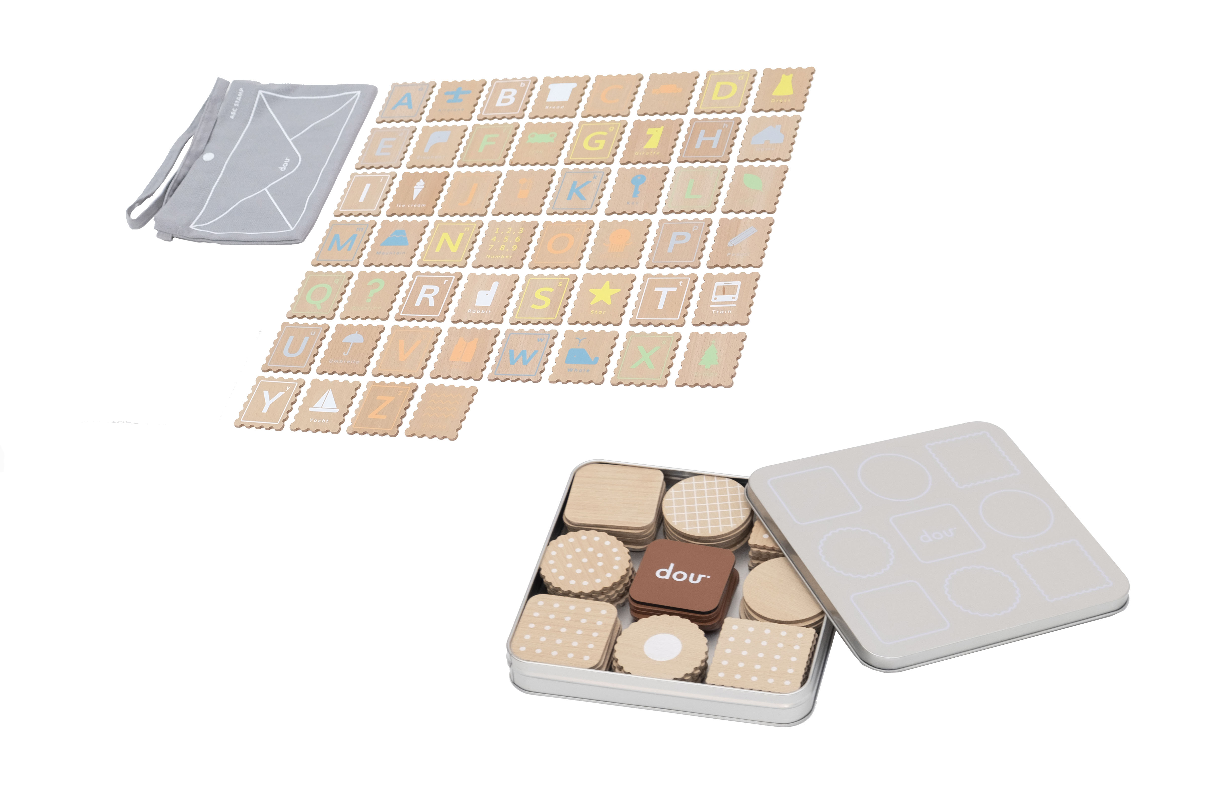 ひらがなbiscuit & ABC stamp | dou?（ドウ？）のプレゼント・ギフト通販 | TANP（タンプ）