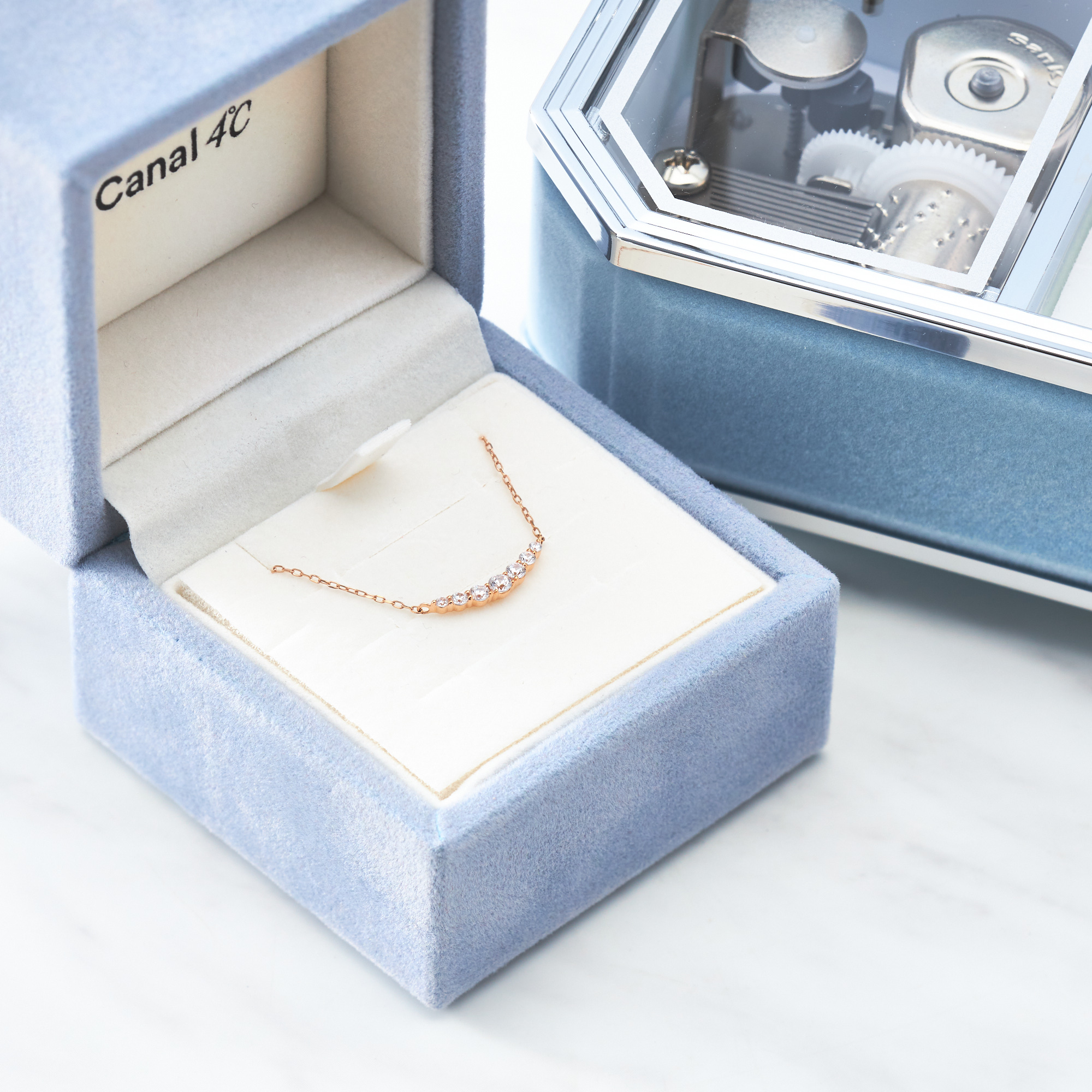 【名入れ】7石ネックレス&オルゴールケースセット | Canal4℃（カナルヨンドシー）のプレゼント・ギフト通販 | TANP（タンプ）