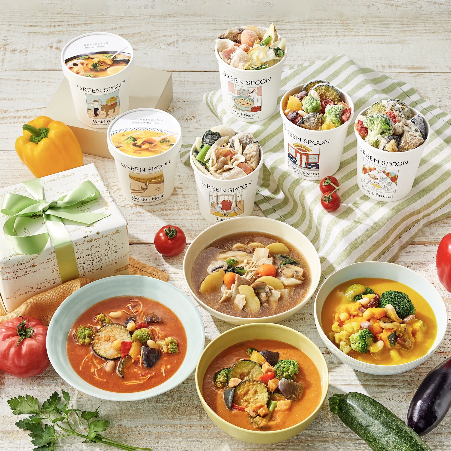 グリーンスプーンごろごろ野菜スープギフト6⾷ | GREEN SPOON（グリーンスプーン）のプレゼント・ギフト通販 | TANP（タンプ）
