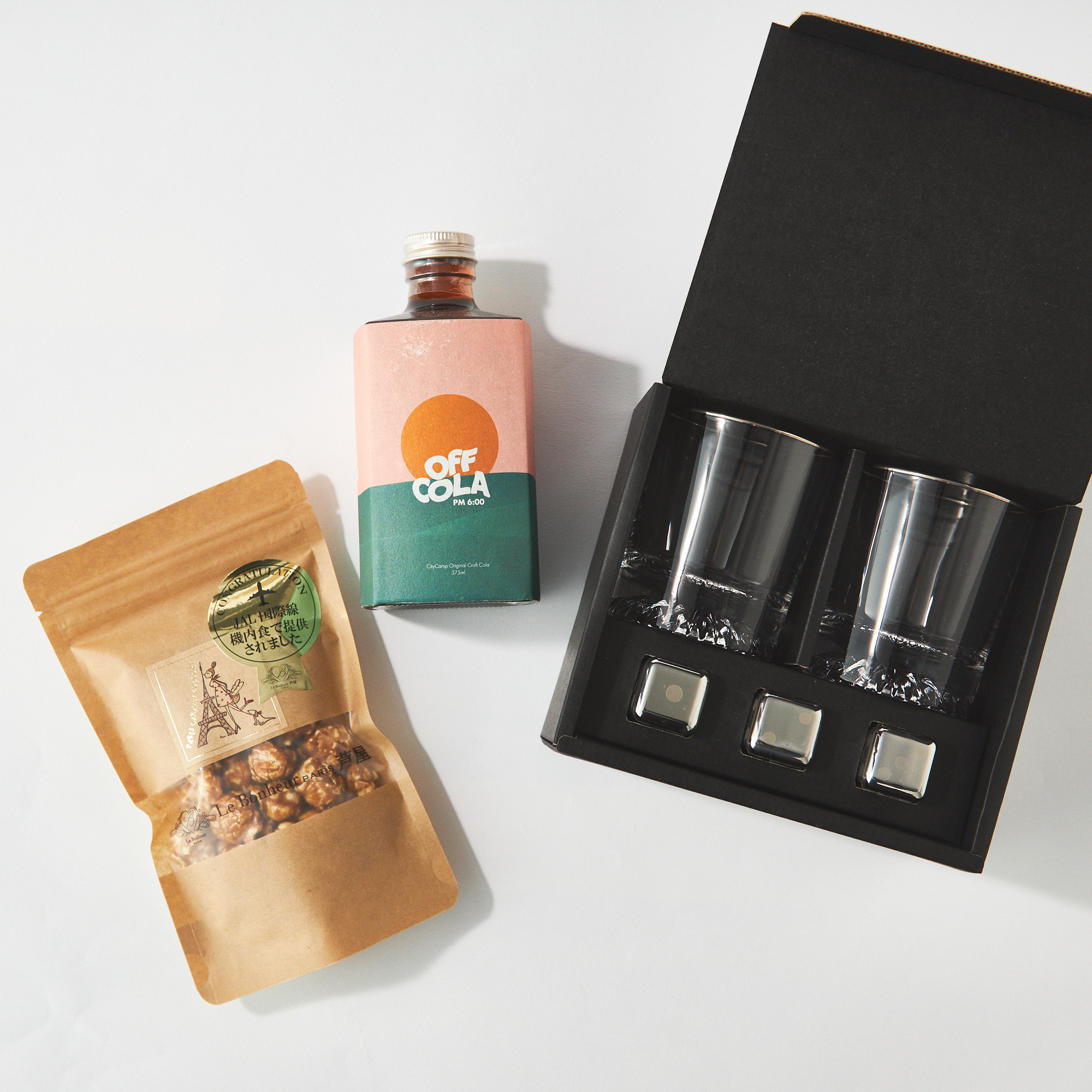 クラフトコーラとグラスとポップコーンのおうちで楽しむセット | OFF COLA（オフコーラ） ル・ボヌール パリス （有）山勝美濃陶苑の ...