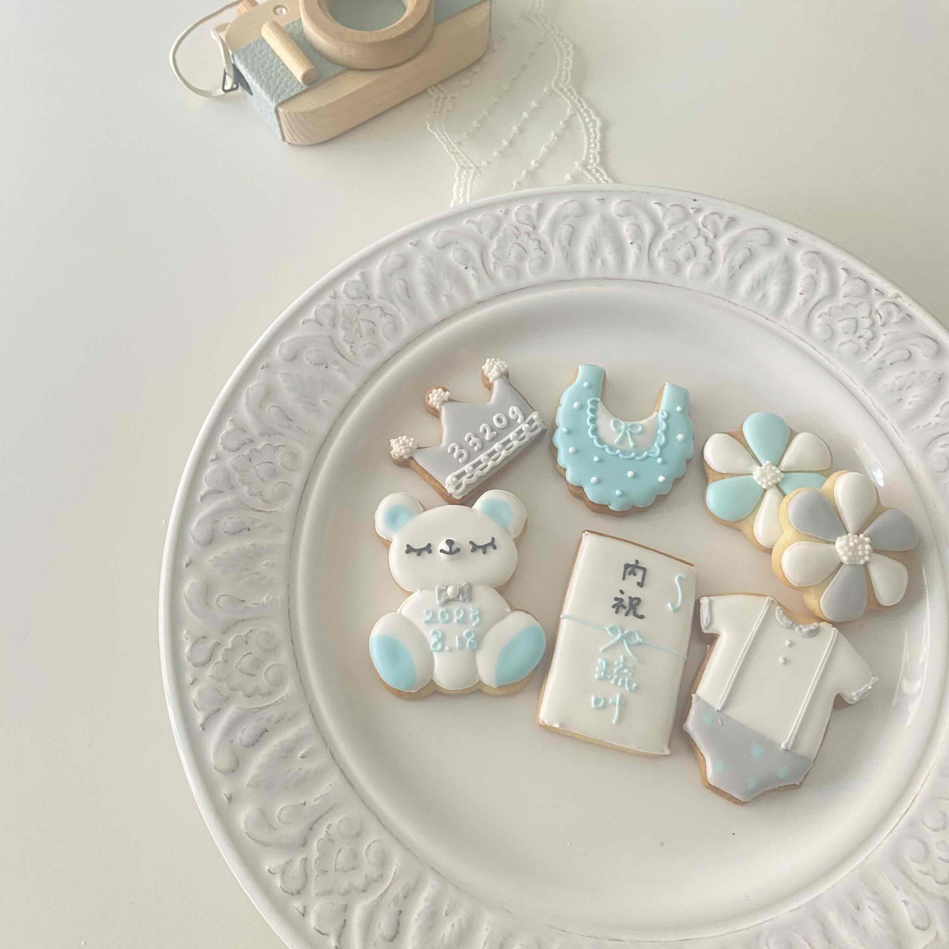 名入れ 内祝いアイシングクッキー男の子 7枚入り 窓付きボックス | Sweet Company for baby （スウィートカンパニー フォー ベイビー）のプレゼント・ギフト通販 ...