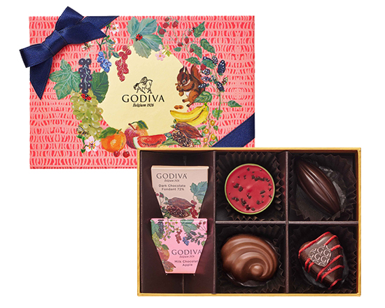 ゴディバ フルーツバスケット アソートメント 6粒入 | GODIVA（ゴディバ）のプレゼント・ギフト通販 | TANP（タンプ）