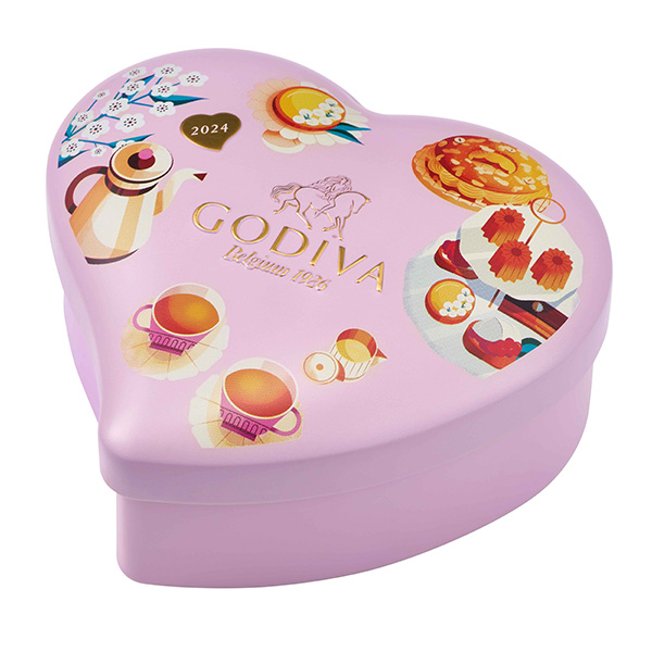 ゴディバ アフタヌーン スイーツ Gキューブ アソートメントミニハート缶5粒入 | GODIVA（ゴディバ）のプレゼント・ギフト通販 | TANP（タンプ）