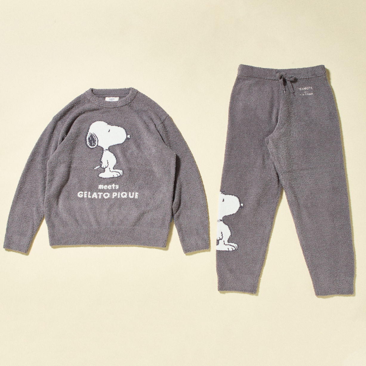 【WOMEN】【PEANUTS】SNOOPY×BEAR JQDプルオーバー＆ロングパンツ | gelato pique（ジェラートピケ）のプレゼント・ギフト通販 | TANP（タンプ）