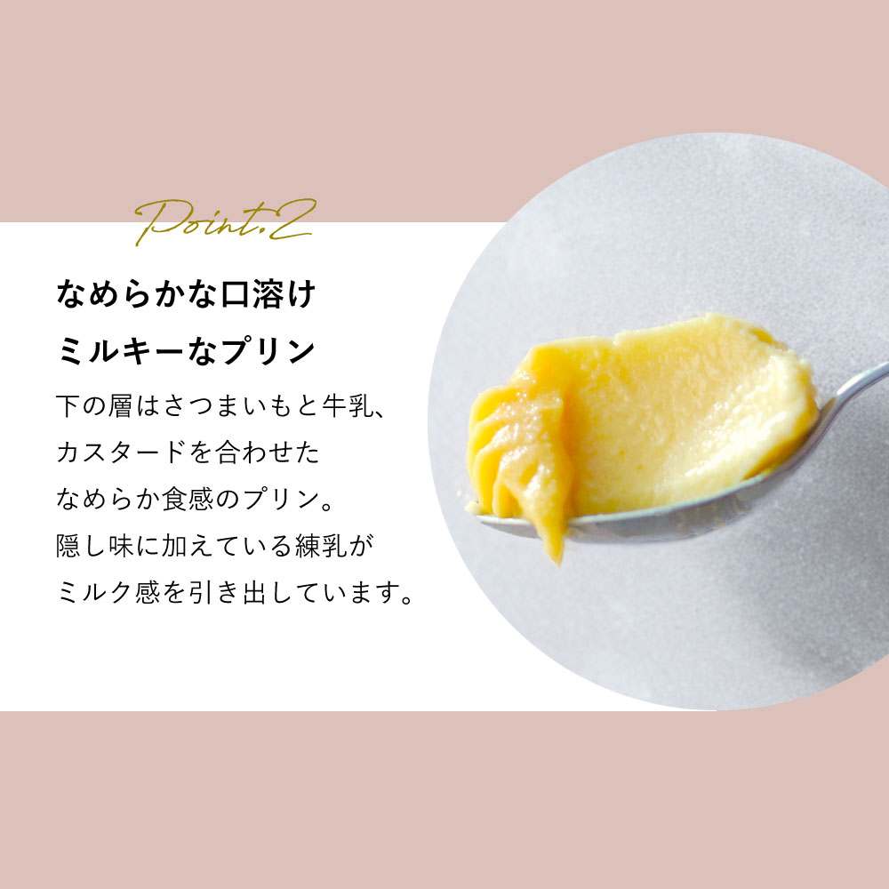 カスタードミルクプリン6個ボックス (プレーン&紫いも) | OIMO（オイモ）のプレゼント・ギフト通販 | TANP（タンプ）