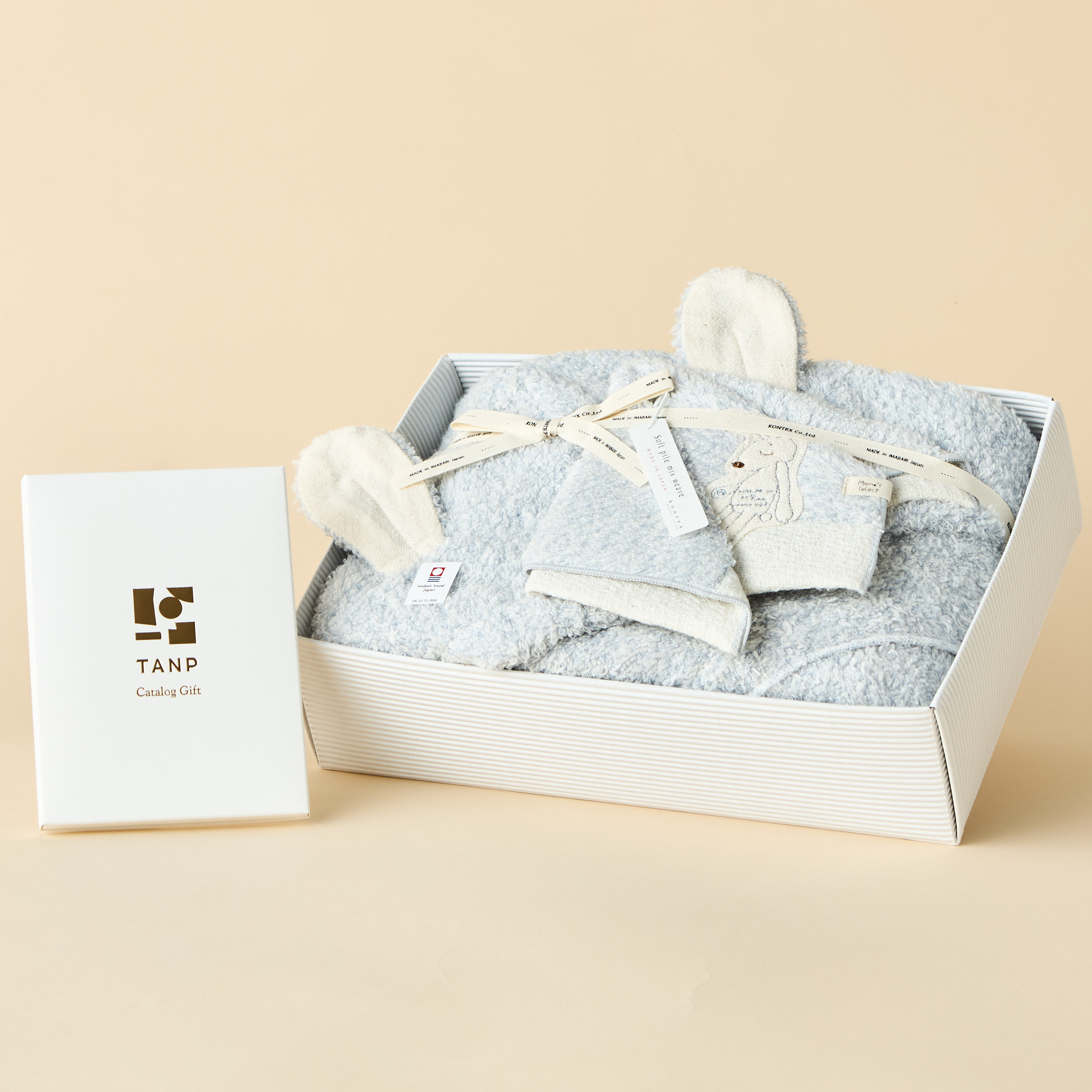 【名入れ】カタログギフト“Baby” &シュエットフード付きバスタオルセット | TANPカタログギフト kontex（コンテックス）のプレゼント・ギフト通販 | TANP（タンプ）