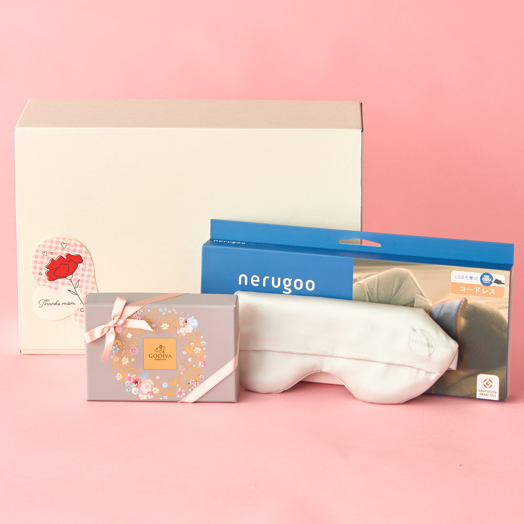 【選べるBOX付き】お花のチョコとアイマスクのセット | nerugoo（ネルグー） TANP（タンプ） GODIVA（ゴディバ）のプレゼント・ギフト通販 | TANP（タンプ）