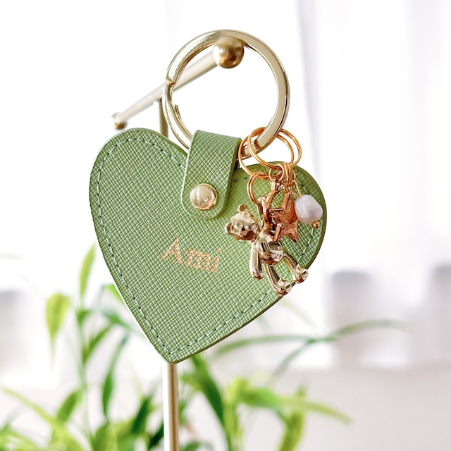 【名入れ】テディベア オーダーメイド本革ハートキーリング | F THE CAMPUS（エフ ザ キャンパス）のプレゼント・ギフト通販 | TANP（タンプ）